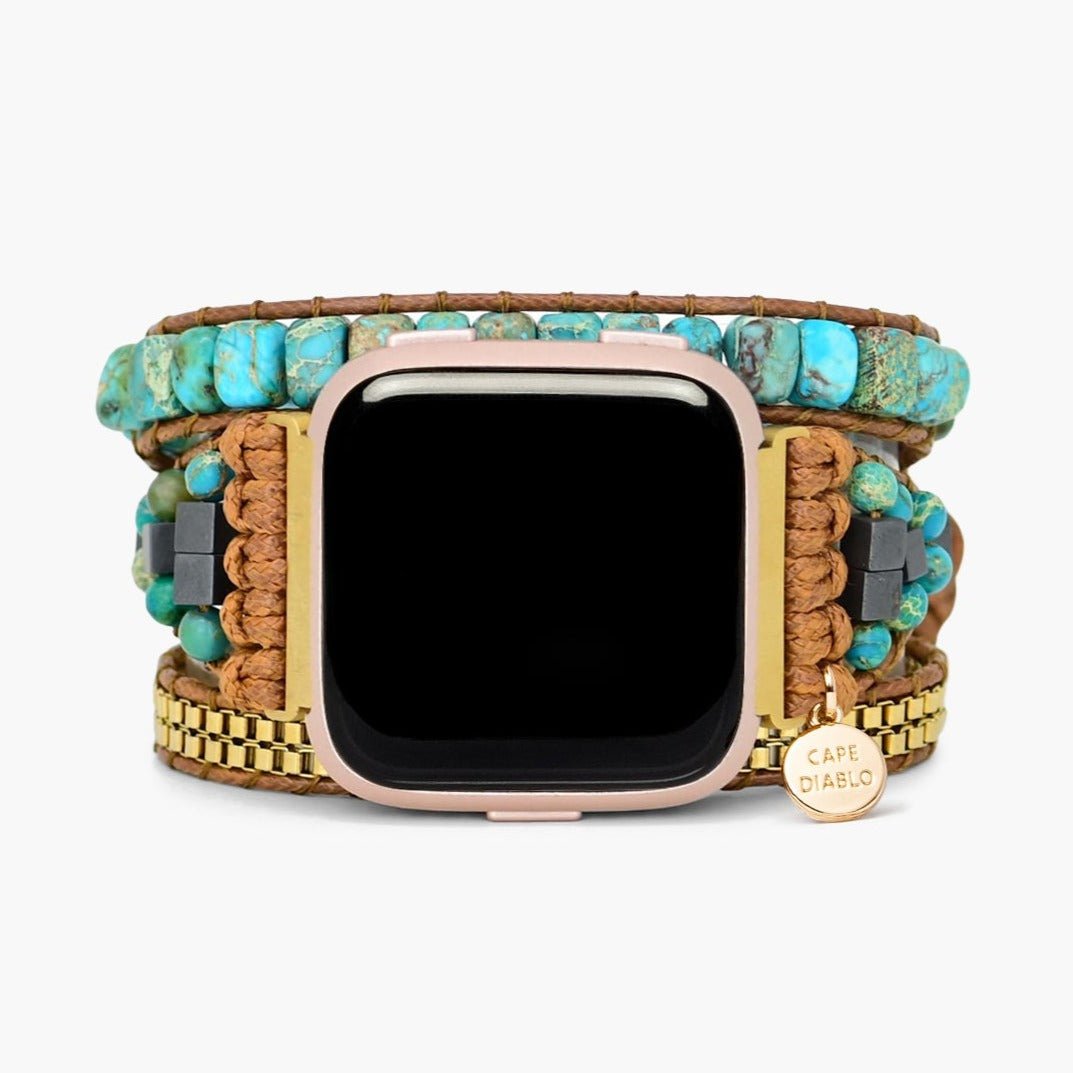 Turquoise Calming Energy Fitbit Versa 1 & 2 Watch Strap